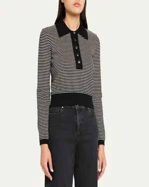 FRAME Striped Cotton Sweater