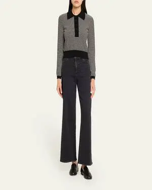 FRAME Striped Cotton Sweater