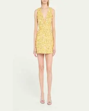 Alice + Olivia Tatum Embellished Lantern Skirt Gown