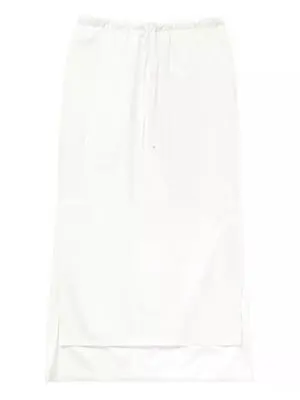 1989 STUDIO Asymmetric Maxi Skirt - White