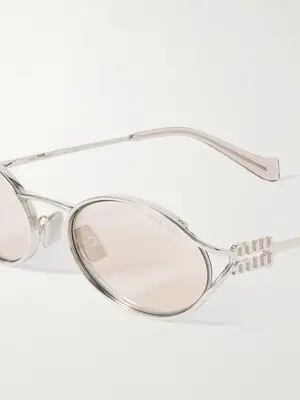 Miu Miu Oval-frame Sunglasses