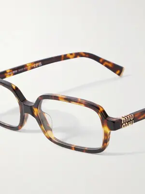 Miu Miu Rectangular Optical Glasses - Tortoiseshell