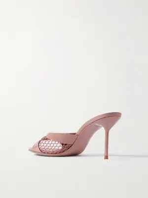 Paris Texas Lidia Patent-leather And Mesh Sandals