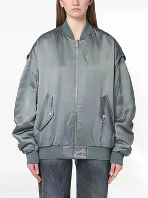 HALFBOY Zip-up Bomber Jacket - Grey