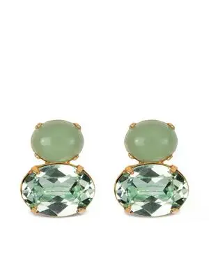 JENNIFER BEHR Yvette Stud Earrings - Green
