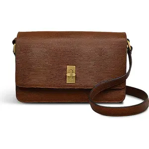 Brown Leather Flapover Bags