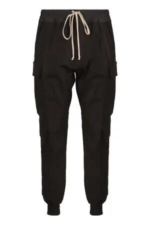 Rick Owens Cotton Trousers - Black