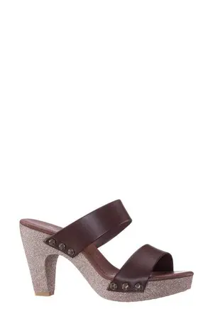 Nina Vegas Platform Slide Sandal - Coffee