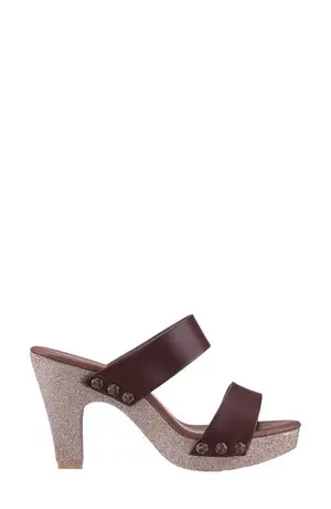 Nina Vegas Platform Slide Sandal - Coffee