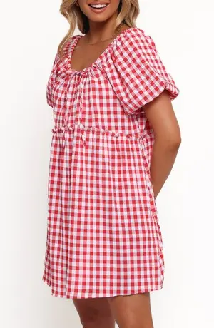PETAL & PUP Dorthea Gingham Minidress