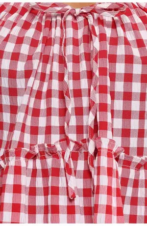 PETAL & PUP Dorthea Gingham Minidress