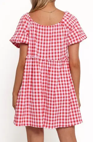 PETAL & PUP Dorthea Gingham Minidress