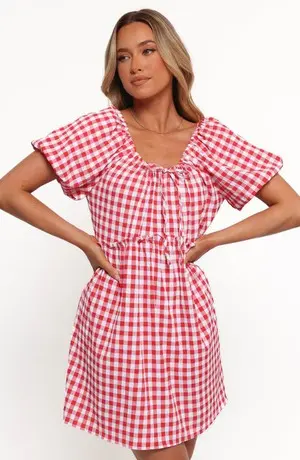 PETAL & PUP Dorthea Gingham Minidress