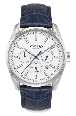 VINCERO The Reserve Automatic Bracelet Watch - Blue Silver