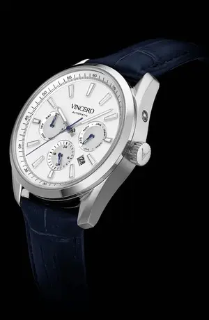 VINCERO The Reserve Automatic Bracelet Watch - Blue Silver