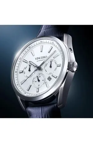 VINCERO The Reserve Automatic Bracelet Watch - Blue Silver
