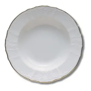 ANNA WEATHERLEY Simply Anna Gold Pasta Plate - White/gold