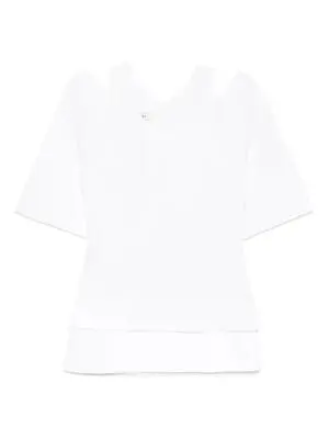 Goen.j Dual-layer Short-sleeve Top