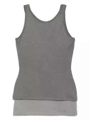 Goen.j Dual-layer Sleeveless Top - Grey