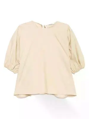 Goen.j Balloon-sleeve Top - Neutrals