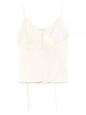 Goen.j Tie Detail Camisole - Neutrals