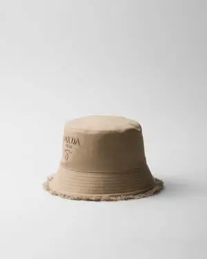 Prada Drill Bucket Hat - Khaki