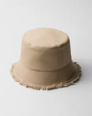 Prada Drill Bucket Hat - Khaki