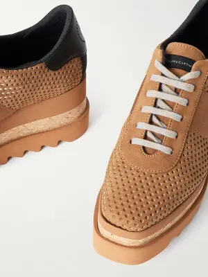 Stella McCartney Sneak-elyse Alter Platform Sneakers - Brown