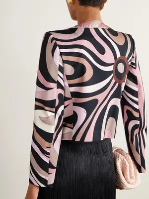 Emilio Pucci Printed Cotton-blend Gabardine Jacket