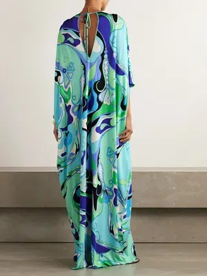 Emilio Pucci Printed Jersey Kaftan