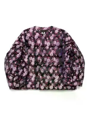 Comme Des Garçons Floral Detail Puffer Jacket