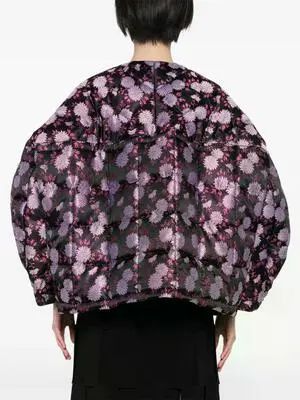 Comme Des Garçons Floral Detail Puffer Jacket