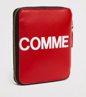 Comme Des Garçons Extra Large Logo Zipped Wallet