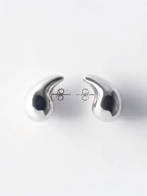 Bottega Veneta Sterling Drop Earrings - Silver