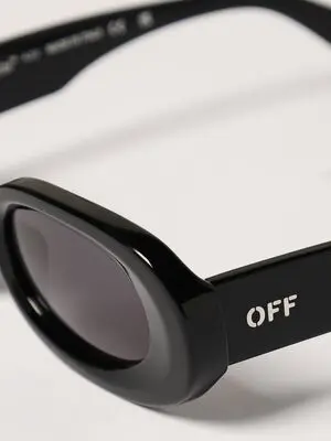 Off-White Oval Frame Sunglasses - Black