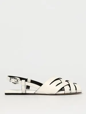 Michael Kors Heeled Leather Sandal White