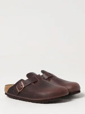 BIRKENSTOCK Buckled Clogs - Brown