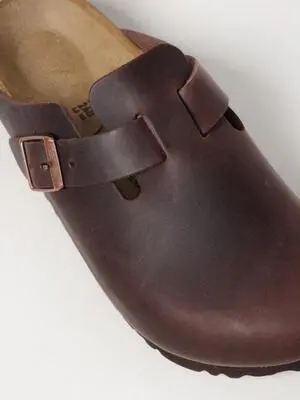 BIRKENSTOCK Buckled Clogs - Brown