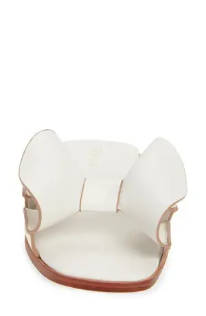 CECILIA NEW YORK Wendy Leather Slide Sandal - Alabaster