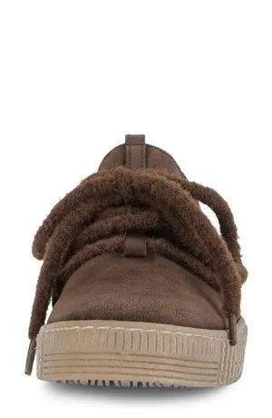 Gabor Dora Platform Sneaker With Bow Detailing - Cacao