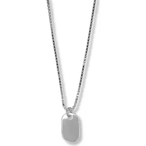 Argento Vivo Tag Pendant Necklace - Silver