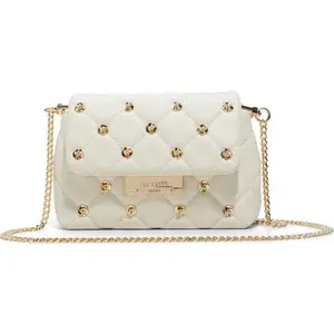 Ted Baker London Ginn Quilted Leather Crossbody Bag - White/bone