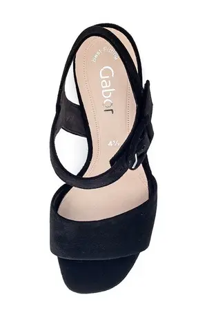 Gabor Block Heel Sandal - Black
