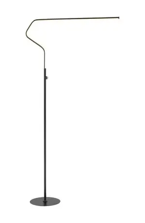 JONATHAN Y Julian 65.25" Integrated Led Metal Floor Lamp - Black