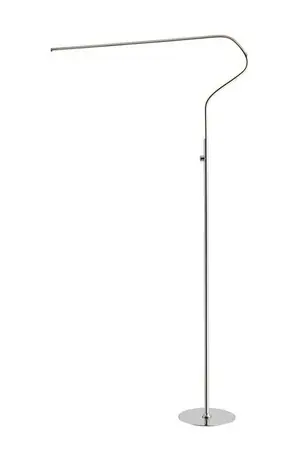 JONATHAN Y Julian 65.25" Integrated Led Metal Floor Lamp - Chrome