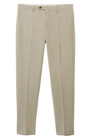 Mango Milan Slim Fit Suit Pants - Green