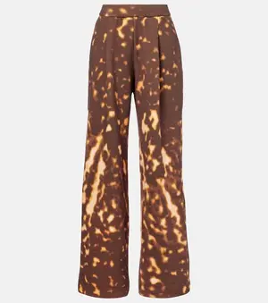 Dries Van Noten Printed Wide-leg Pants