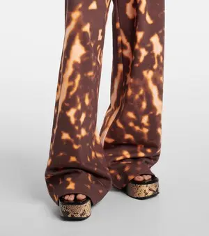 Dries Van Noten Printed Wide-leg Pants