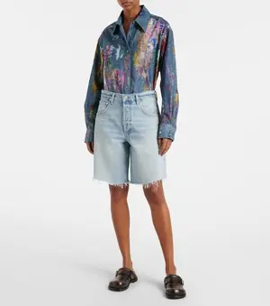 Citizens Of Humanity Ayla Mid-rise Denim Shorts - Blue