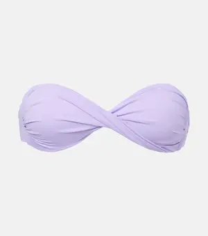 Melissa Odabash Martinique Bandeau Bikini Top - Purple